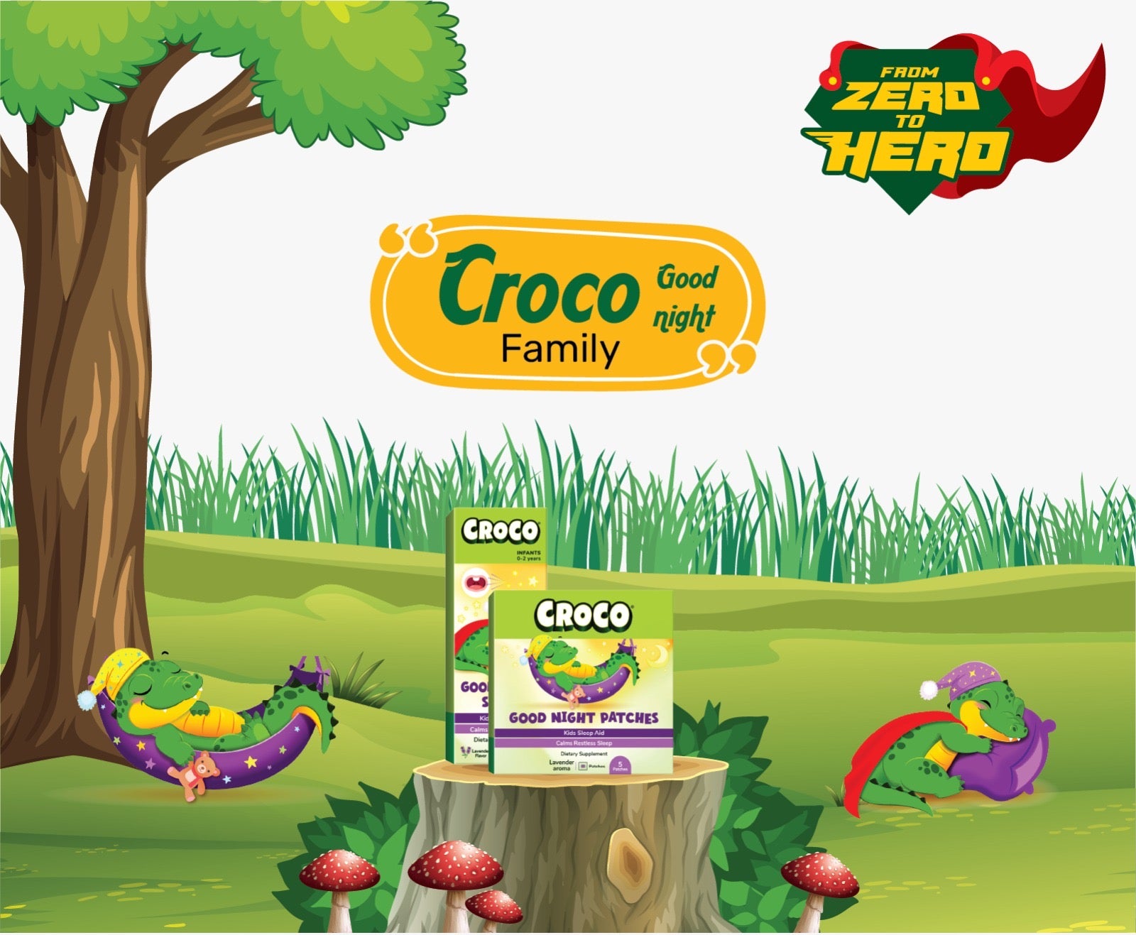 Good night Croco Family – Crocopedia